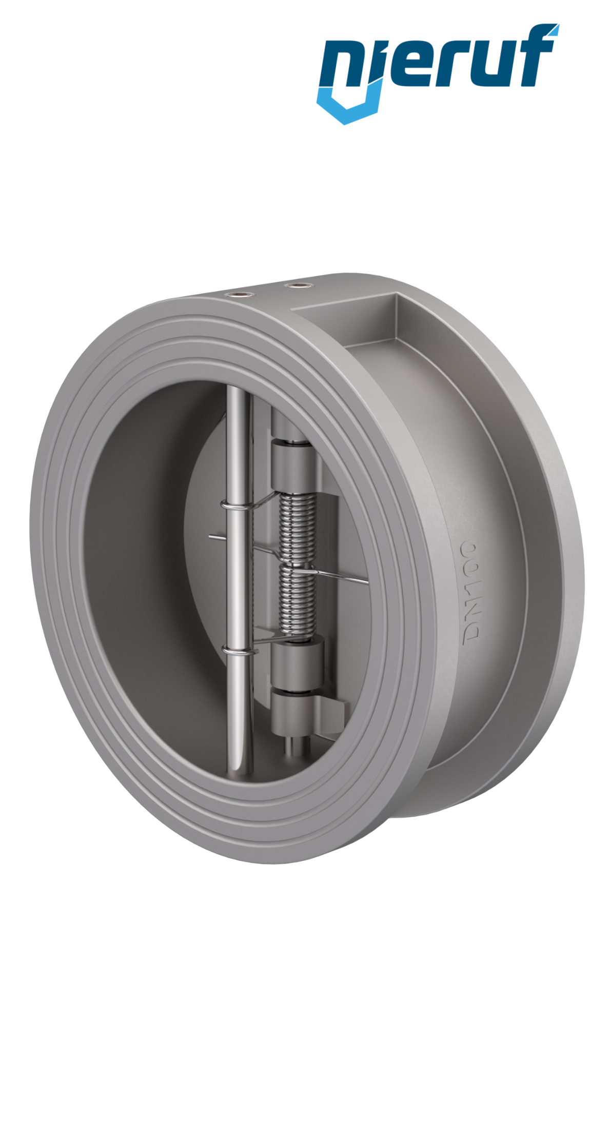 Klapa zwrotna dwuskrzydłowa DN100 Stal nierdzewna EPDM